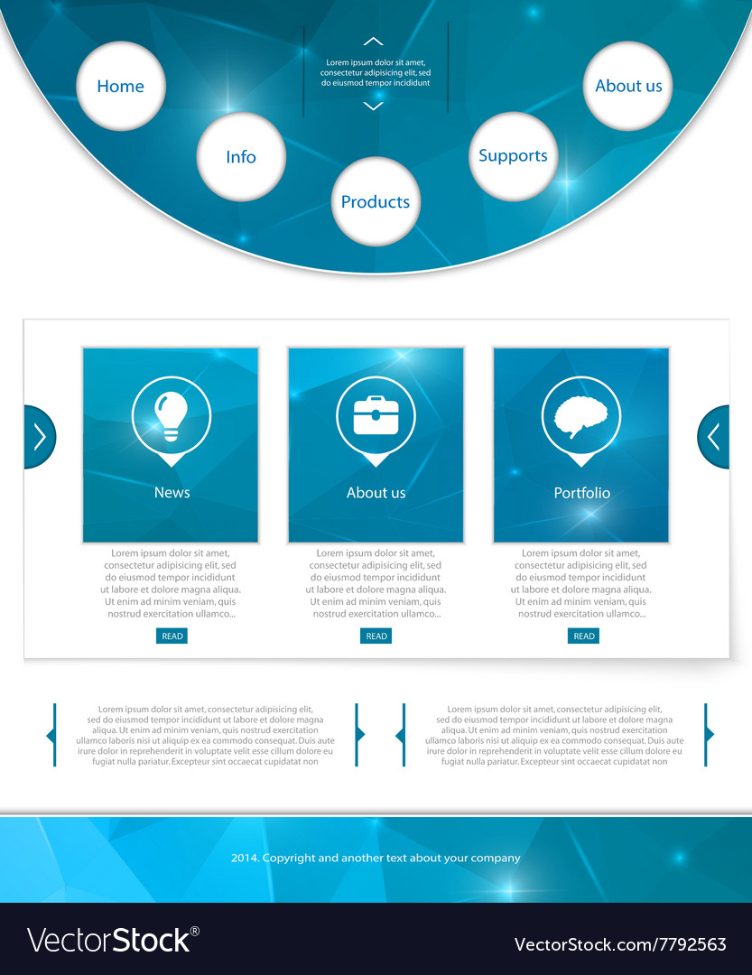 Web interface Royalty Free Vector Image - VectorStock