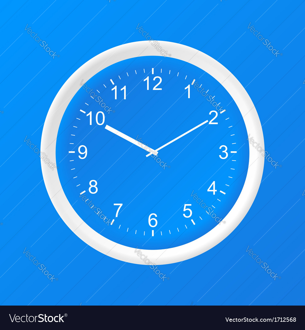 Clock 3d paper icon Royalty Free Vector Image - VectorStock
