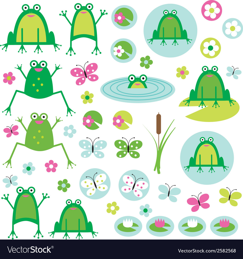 Frogs Royalty Free Vector Image - VectorStock