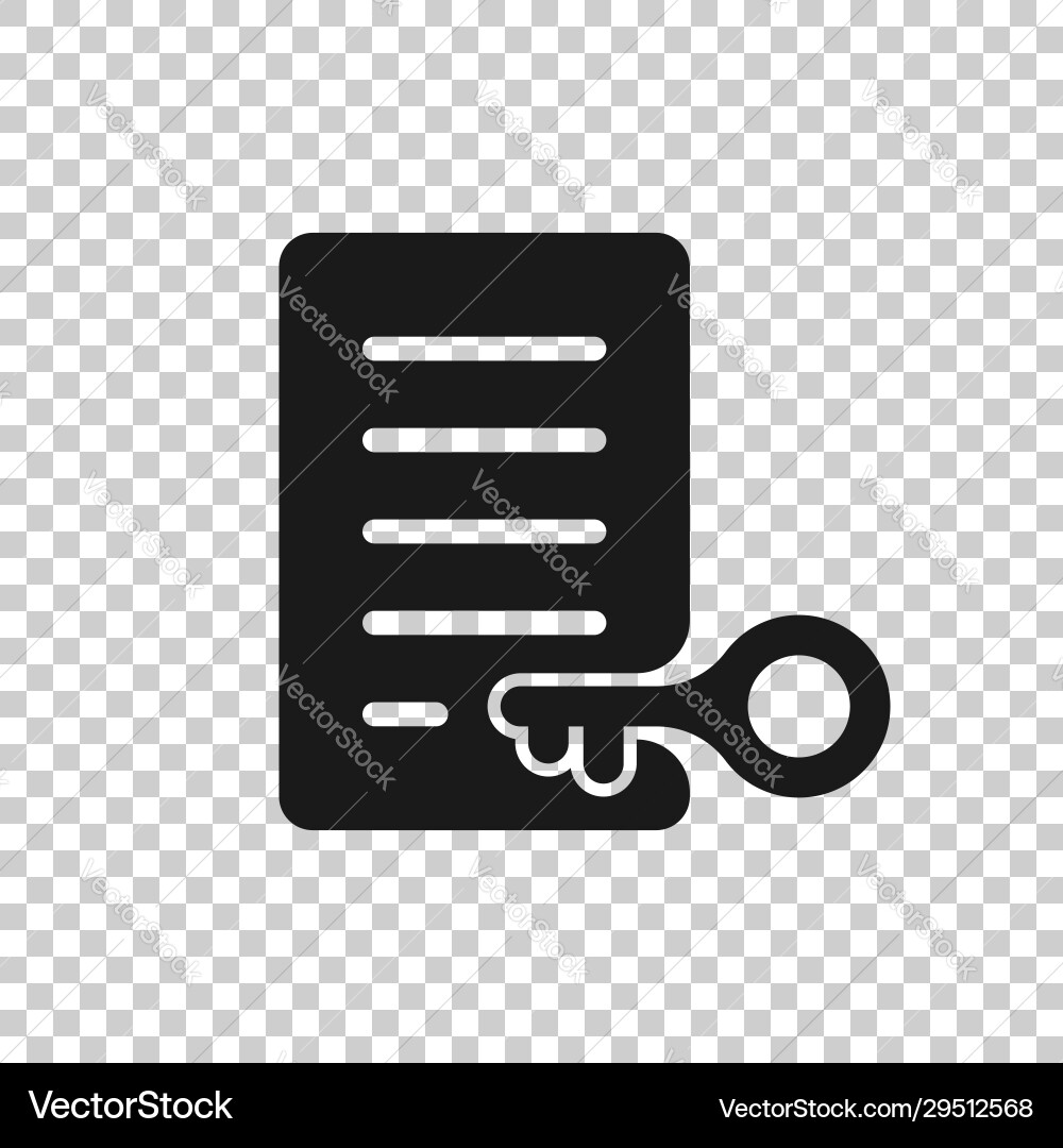 Password account icon in flat style keyword Vector Image