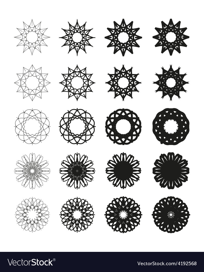 Round emblems Royalty Free Vector Image - VectorStock