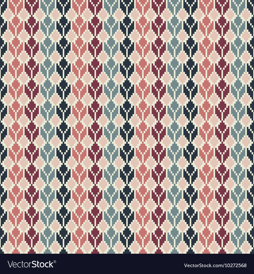 Seamless geometric multicolored native pattern Vector Image