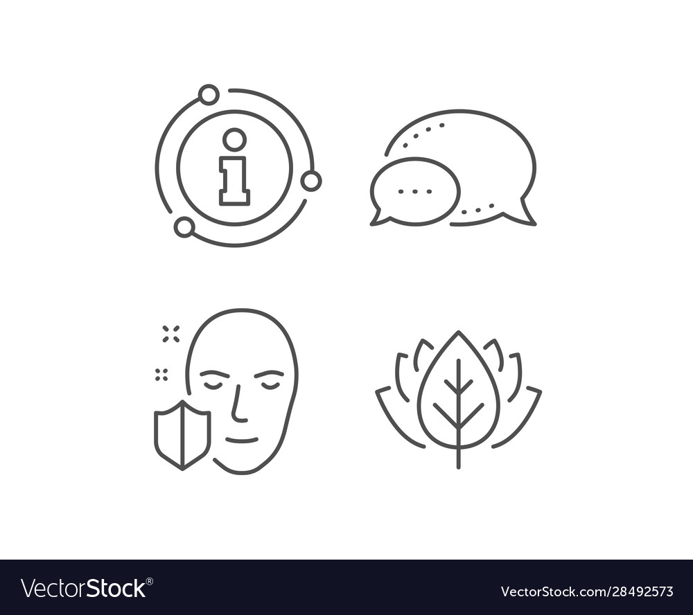 Face Detection Protected Line Icon Secure Access Vector Image