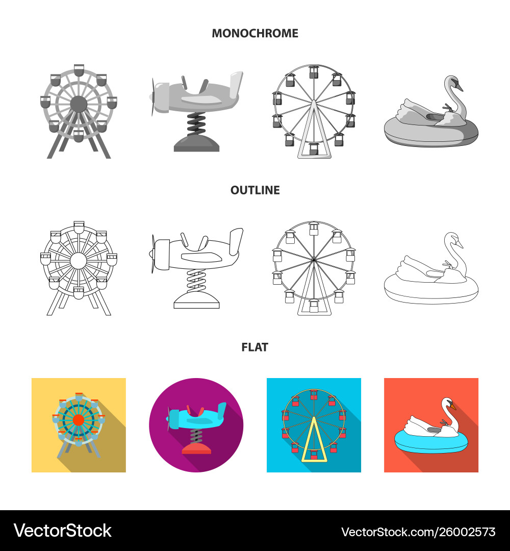 Isolated object fun and horse sign collection Vector Image