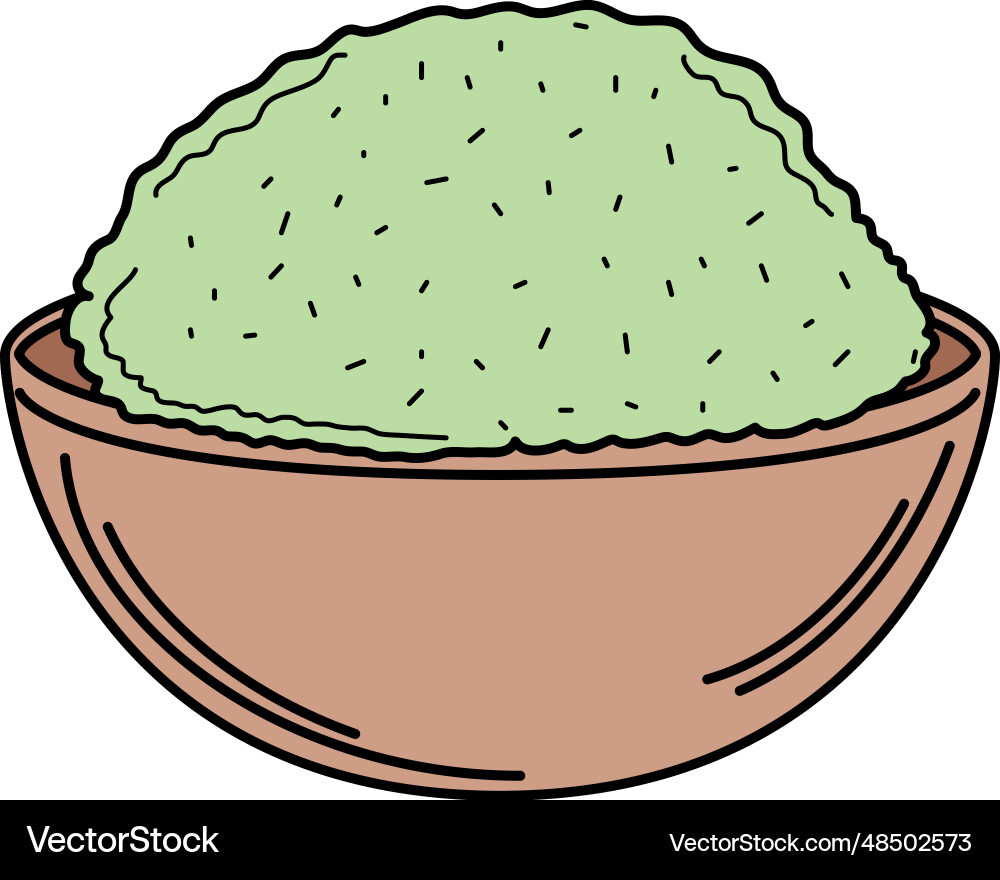 Matcha tea in a bowl icon isolated Royalty Free Vector Image