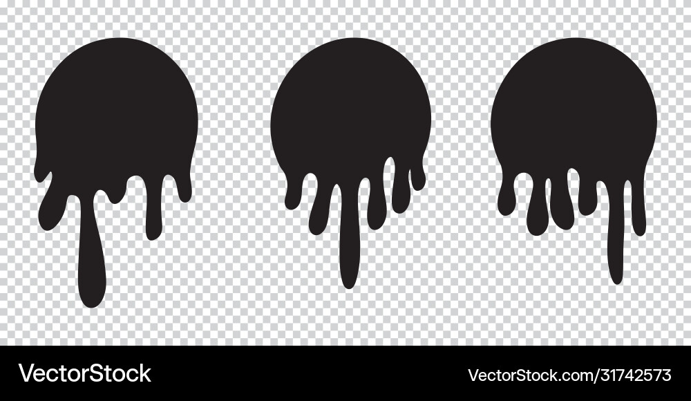 Paint dripping current stains current Royalty Free Vector