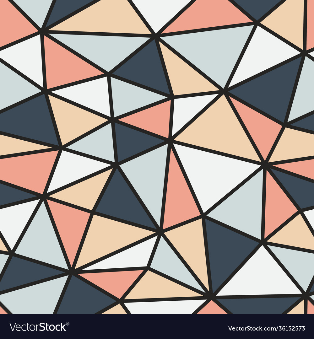 Seamless triangular geometric pattern Royalty Free Vector