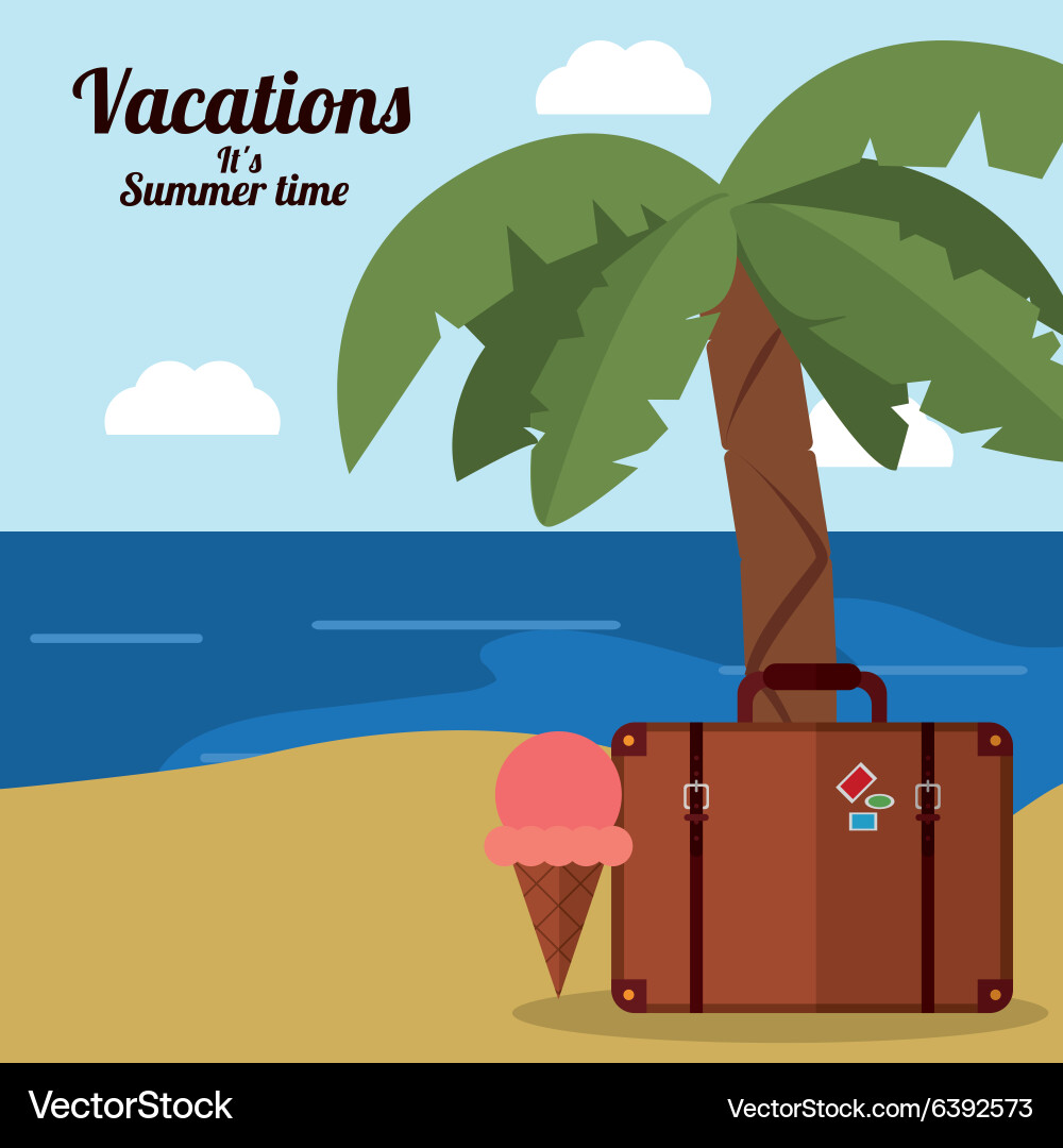 Vacations and travel design Royalty Free Vector Image