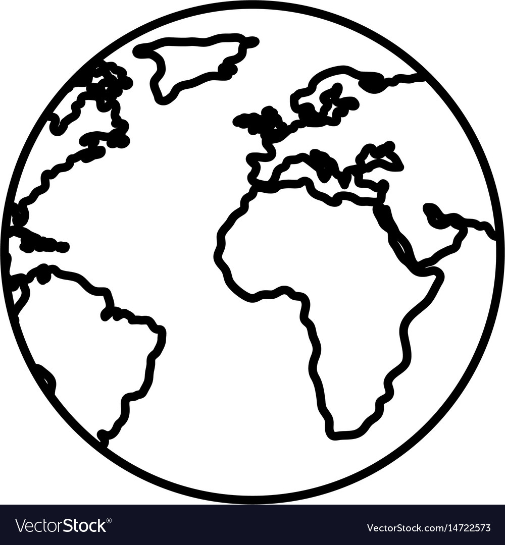 World planet earth icon Royalty Free Vector Image