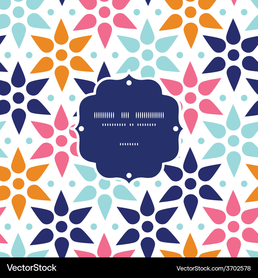 Abstract colorful stars frame seamless Royalty Free Vector