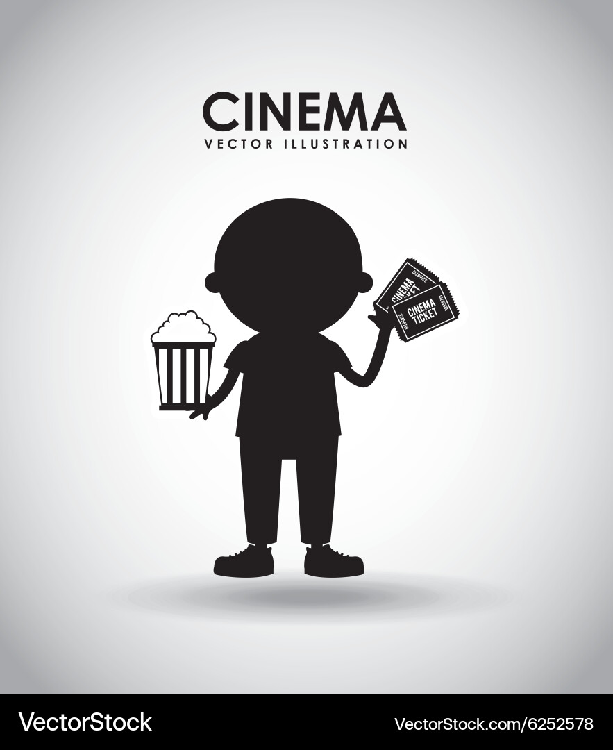Kids moviegoers Royalty Free Vector Image - VectorStock