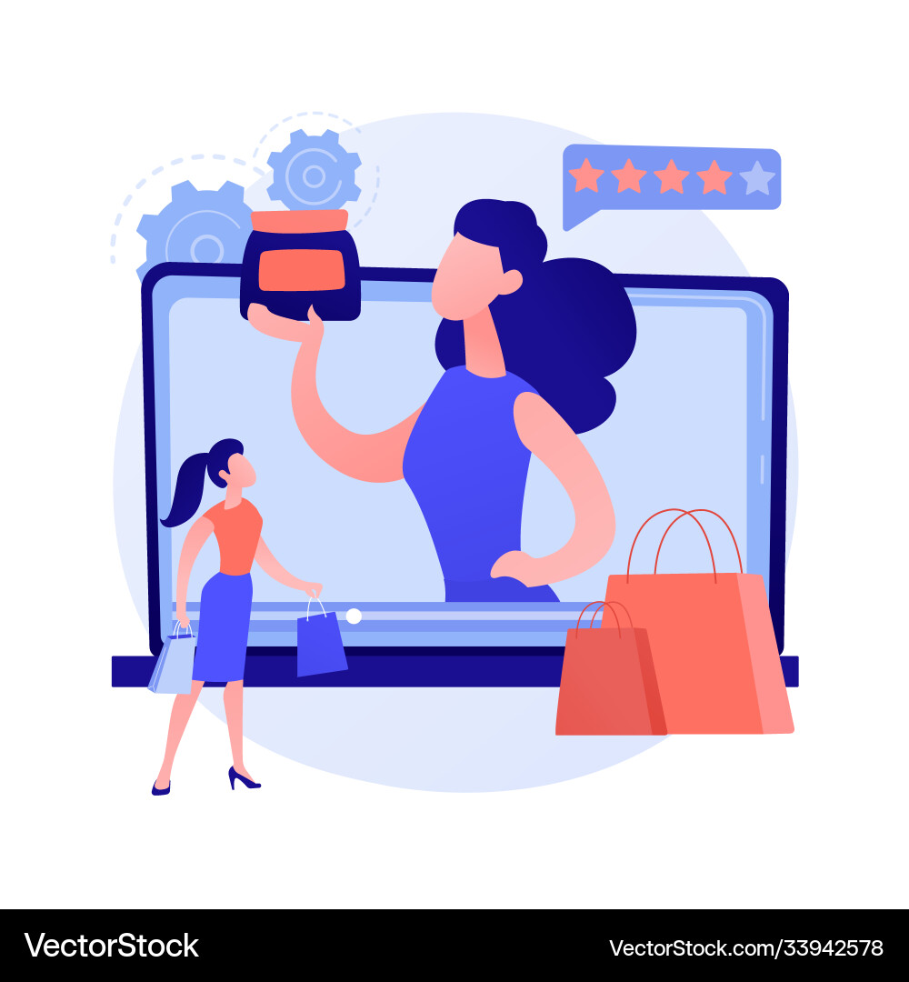 Product review abstract concept Royalty Free Vector Image