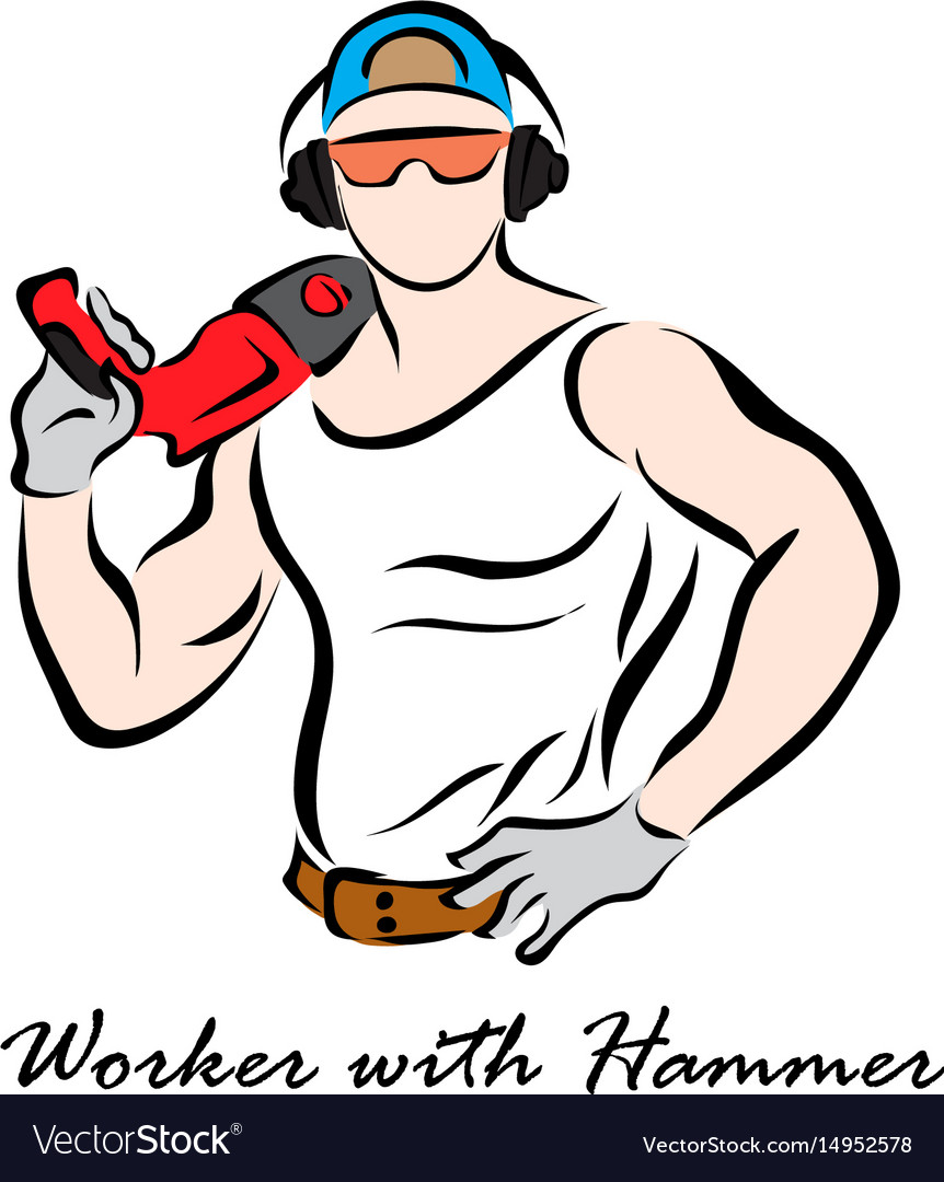Workman Royalty Free Vector Image - VectorStock