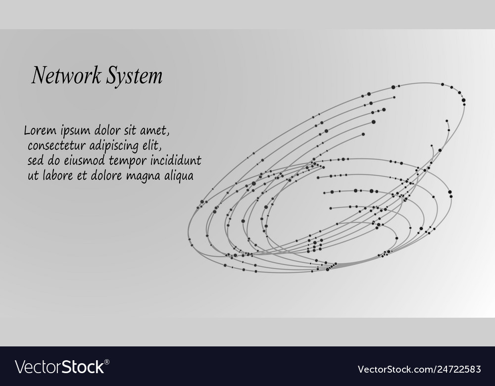 Abstract background with dots array and lines Vector Image