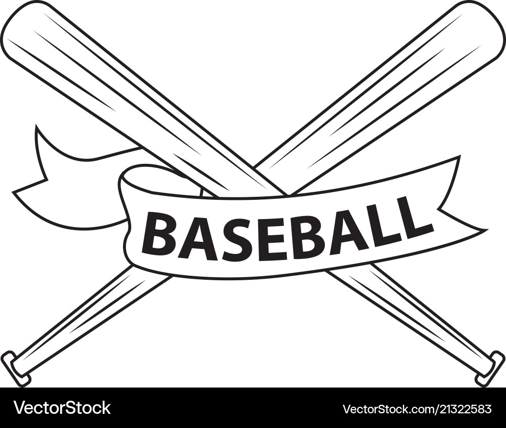 Abstract baseball label Royalty Free Vector Image