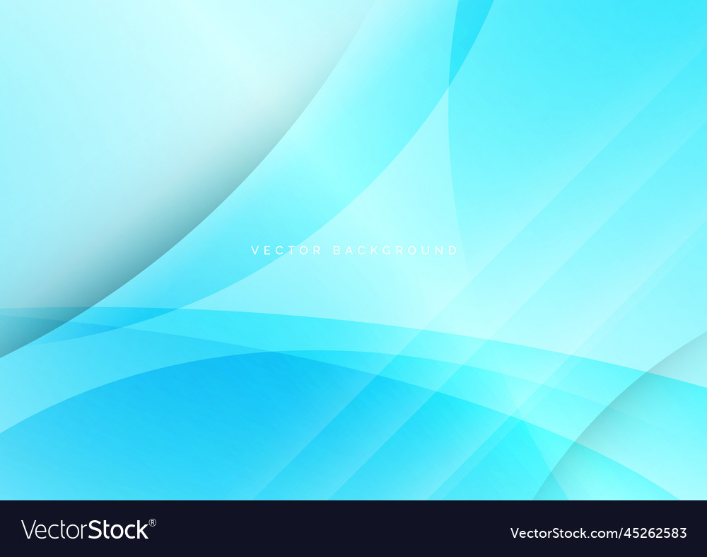 Abstract Modern Blue Tone Color Curve Overlap Vector Image