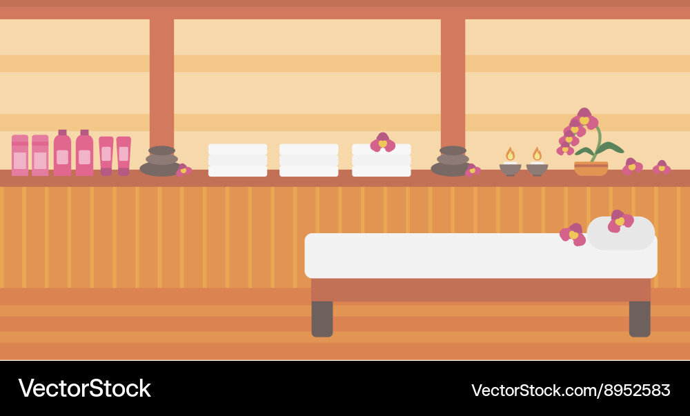 Background of spa center Royalty Free Vector Image