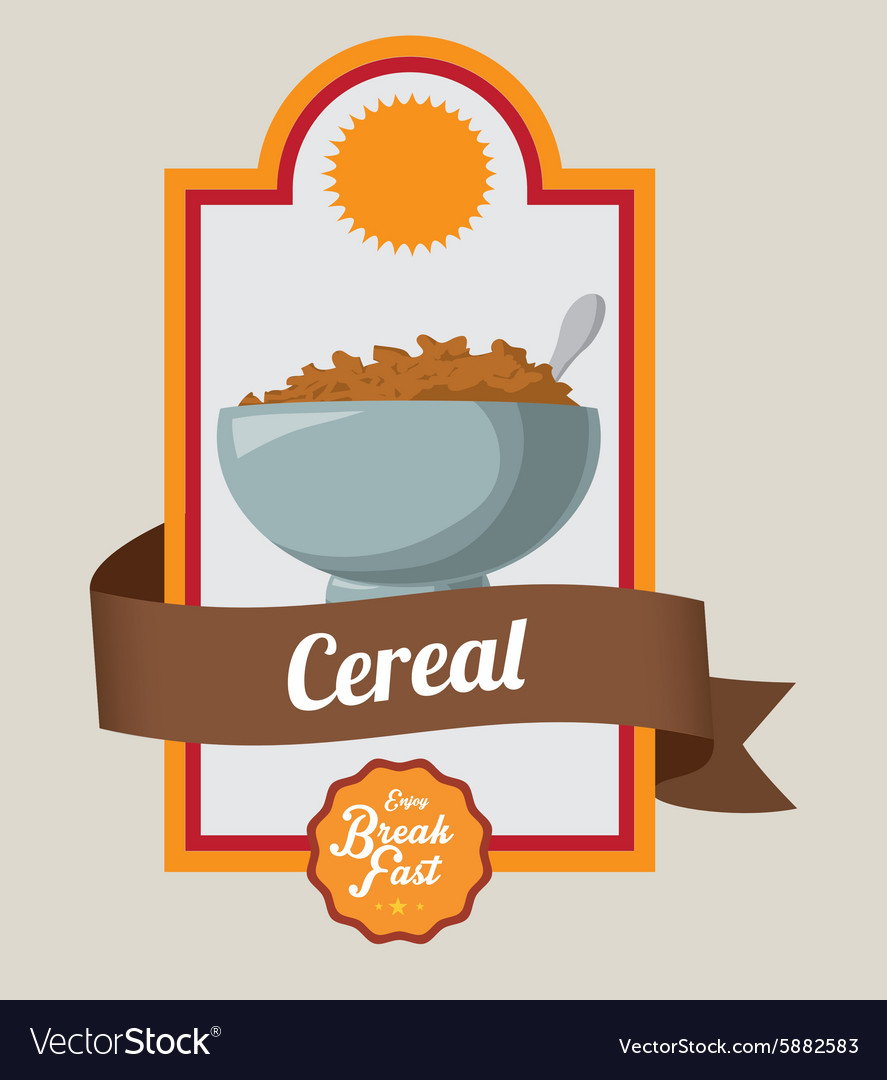 Breakfast design Royalty Free Vector Image - VectorStock