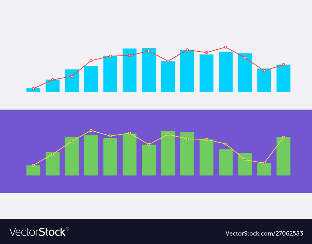 Chart copy Royalty Free Vector Image - VectorStock