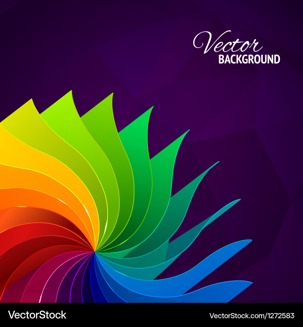 Colorful background with book pages rainbow Vector Image