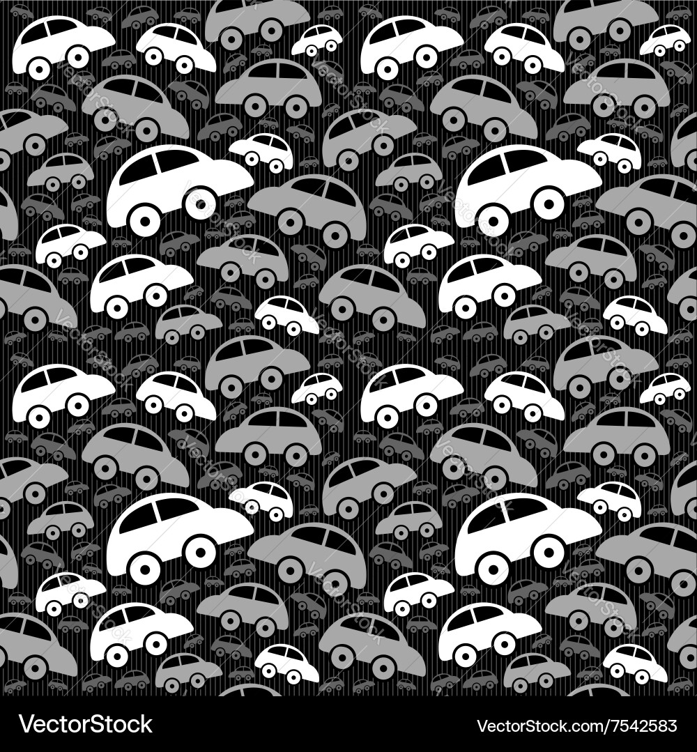 Cute seamless pattern with vintage cars Royalty Free Vector