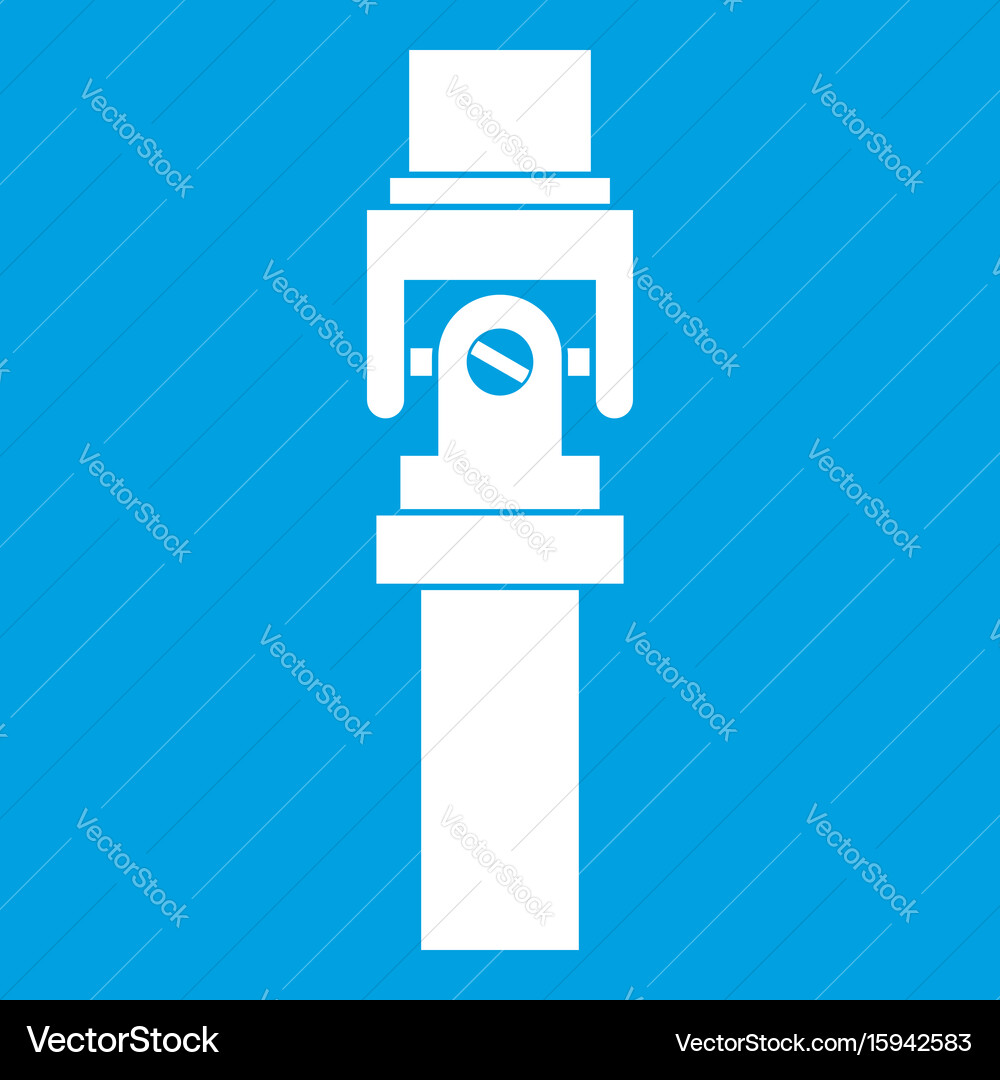 Mechanic detail icon white Royalty Free Vector Image