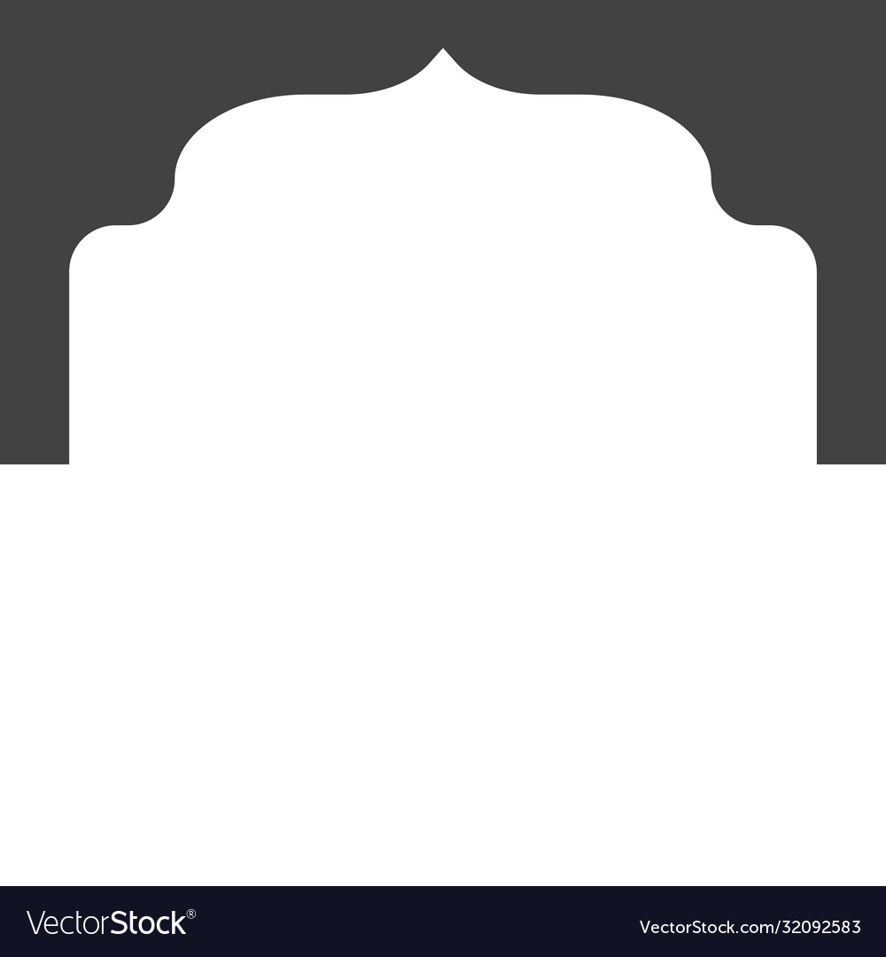 Mosque window icon Royalty Free Vector Image - VectorStock