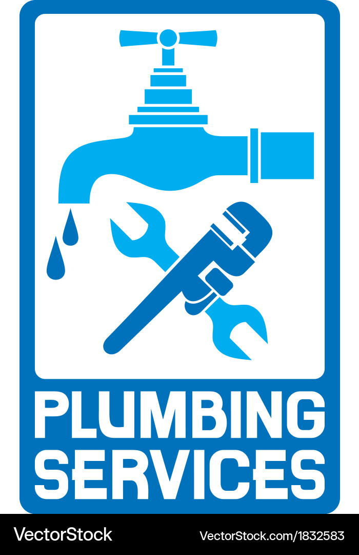 Repair plumbing symbol Royalty Free Vector Image