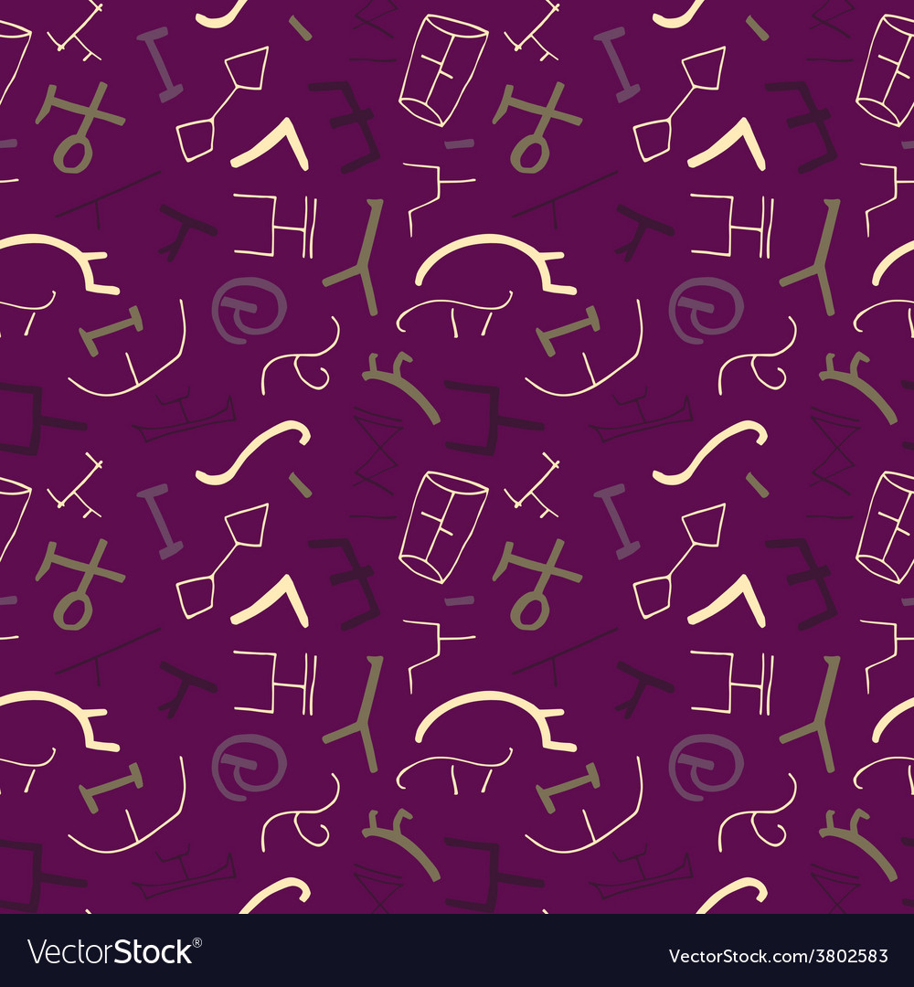 Seamless pattern with ancient elements Royalty Free Vector