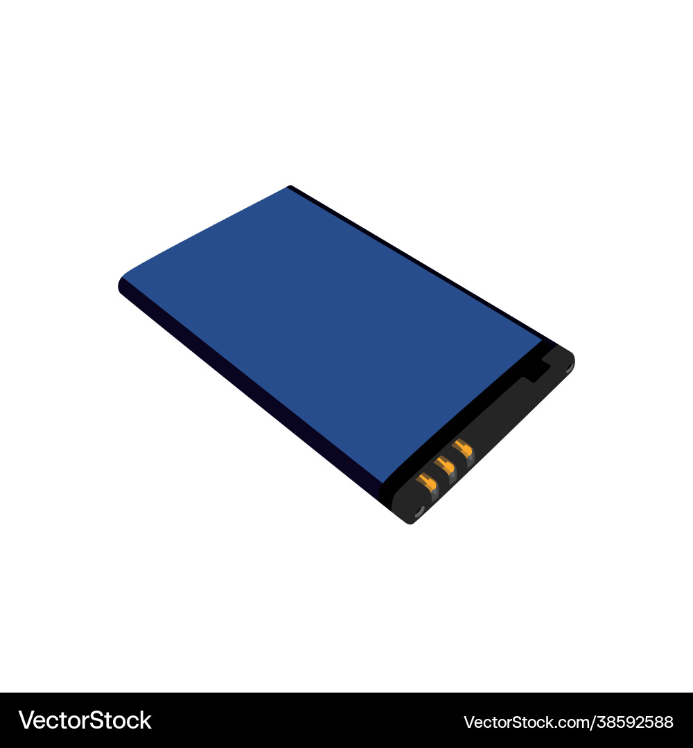 Classic cellphone battery baterai Royalty Free Vector Image