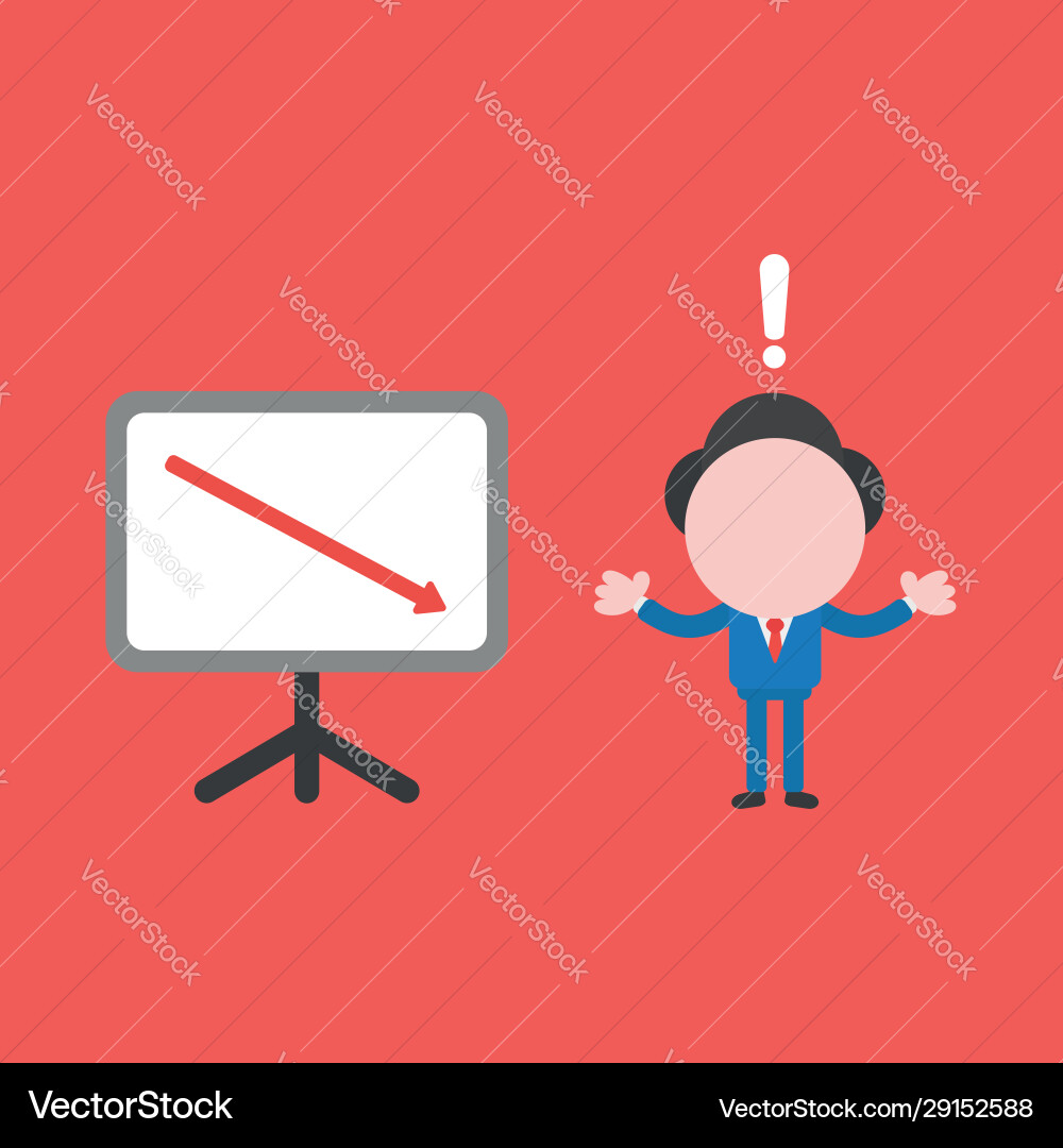 Concept faceless businessman character Royalty Free Vector