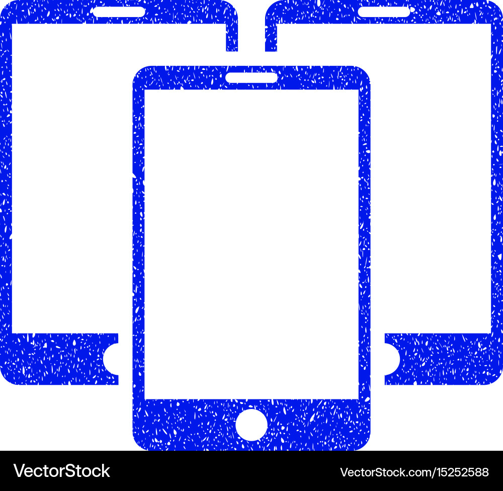 Mobile phones grunge icon Royalty Free Vector Image