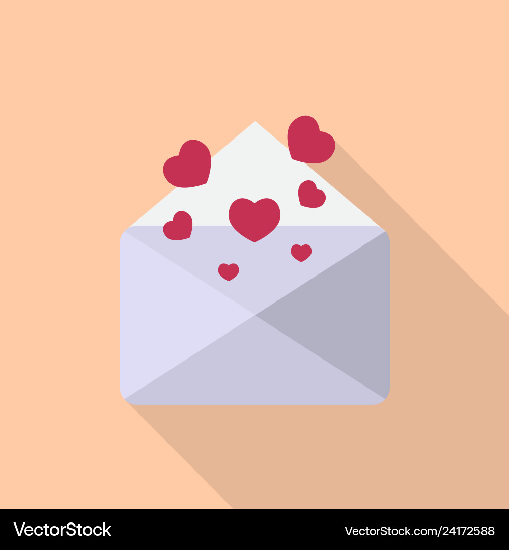 Opened letter icon set great flat icons Royalty Free Vector