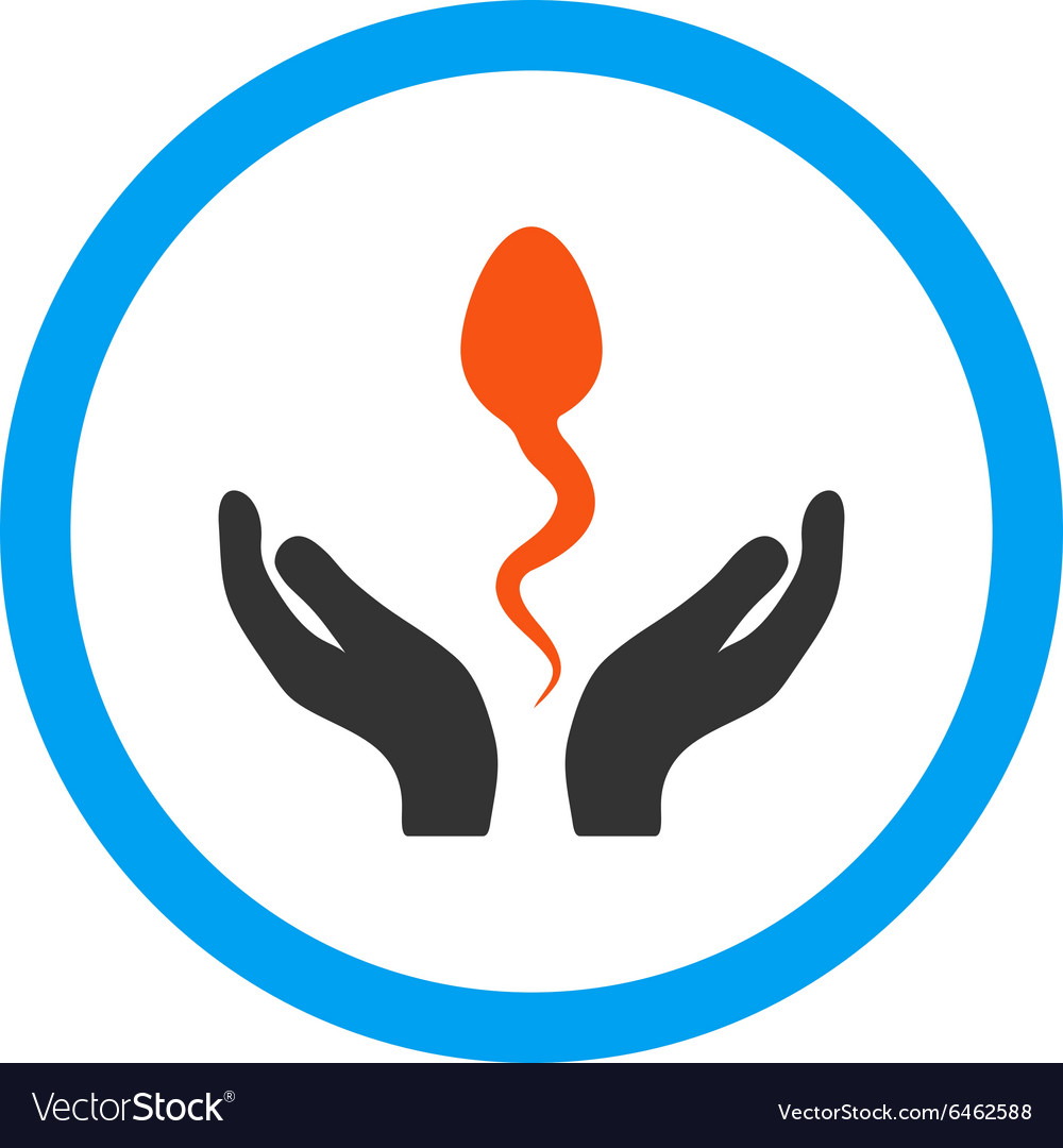 Sperm care rounded icon Royalty Free Vector Image Sperm care rounded icon Royalty Free Vector Image