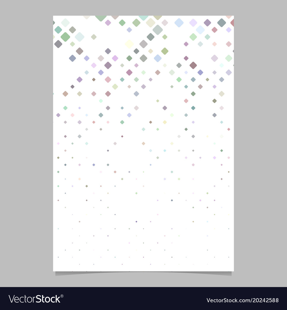 Square pattern brochure template - tile mosaic Vector Image