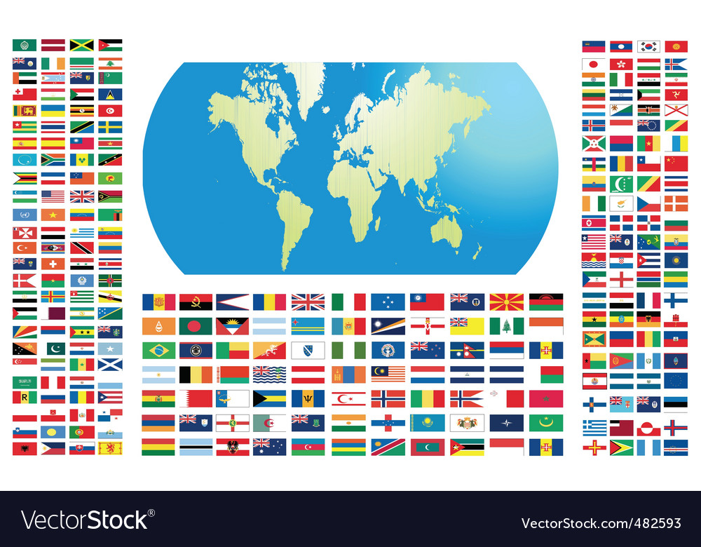 All flags of the world Royalty Free Vector Image