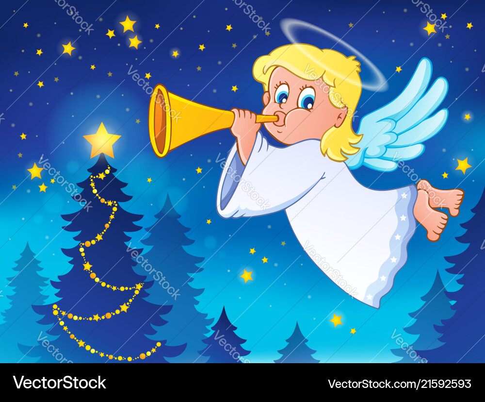 Angel theme image 4 Royalty Free Vector Image - VectorStock