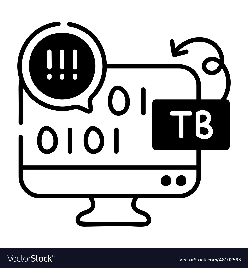 Binary software Royalty Free Vector Image - VectorStock