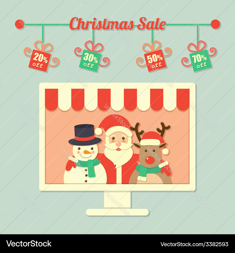 Christmas santa claus background Royalty Free Vector Image