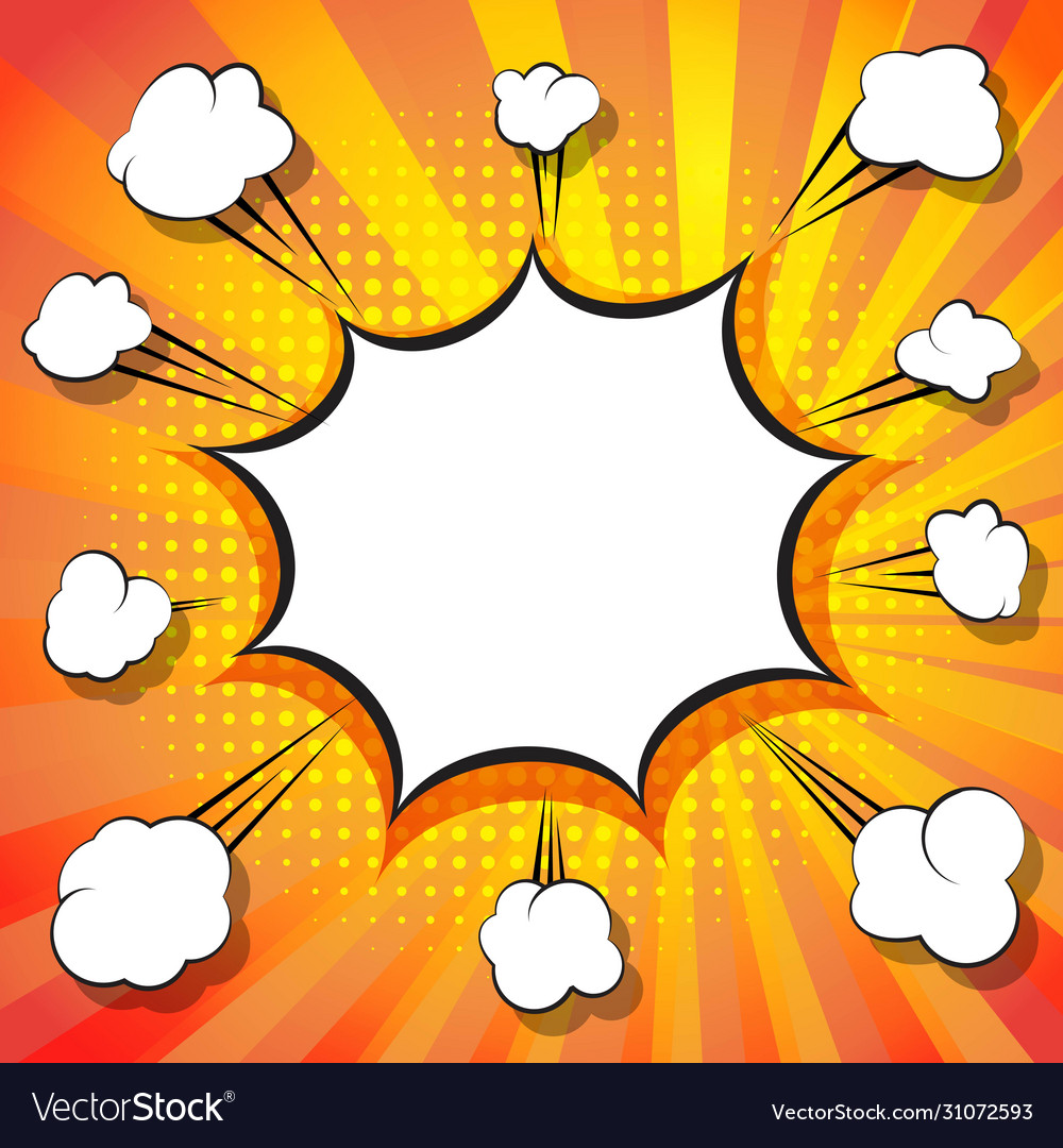 Comic book design element Royalty Free Vector Image