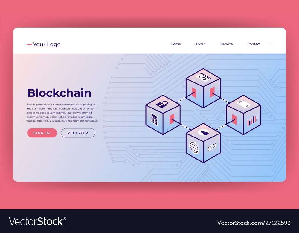 Mock-up design website flat design concept Vector Image