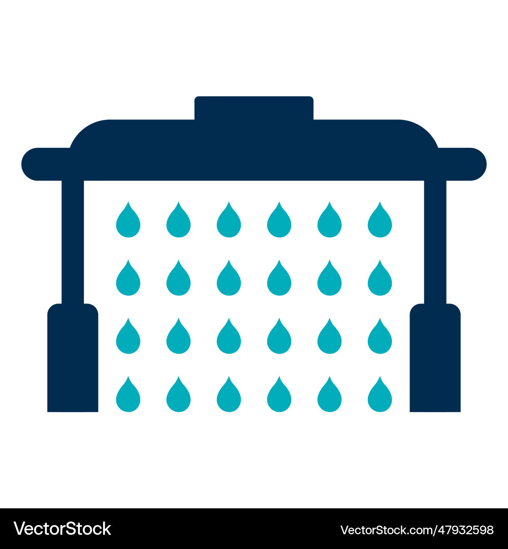 Car wash tunnel icon Royalty Free Vector Image