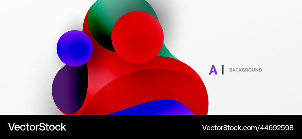 Flowing geometric shapes minimalist abstract Vector Image