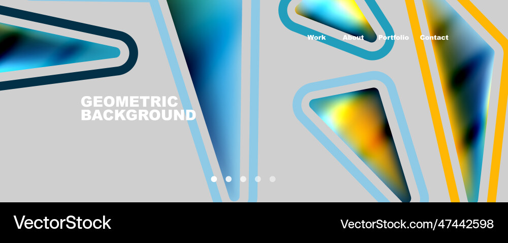 Geometric shapes minimalist abstract background Vector Image