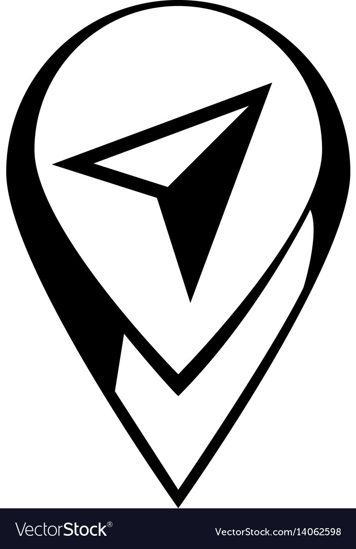 Gps map pointer Royalty Free Vector Image - VectorStock