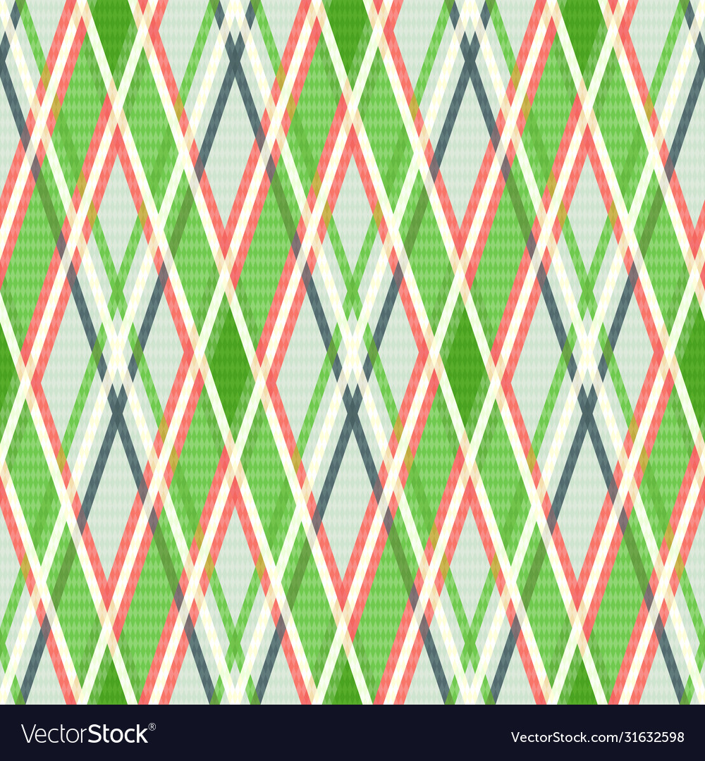 Seamless Rhombic Pattern In Warm Hues Royalty Free Vector