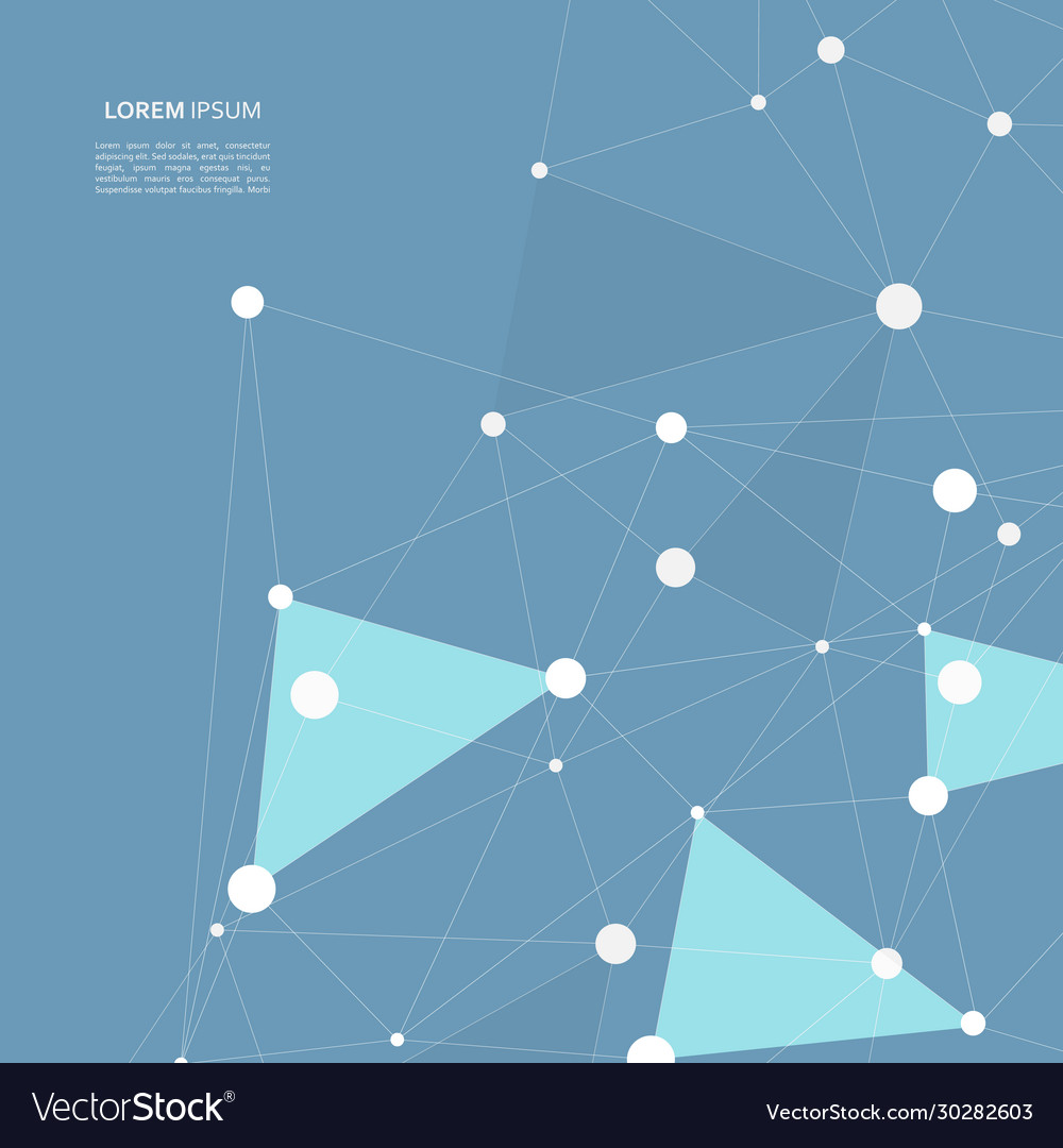 Abstract Connection Structure Science Royalty Free Vector