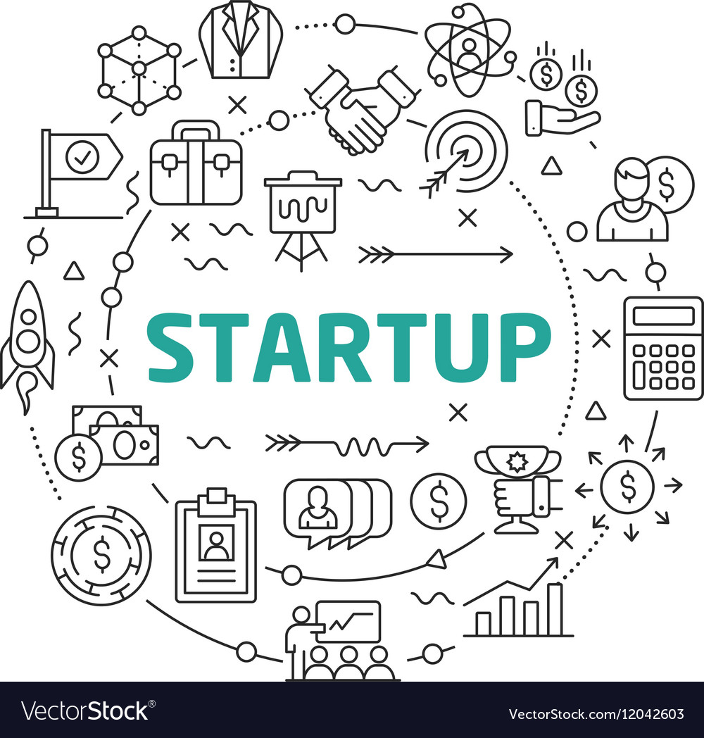 Circle line trend pattern Royalty Free Vector Image