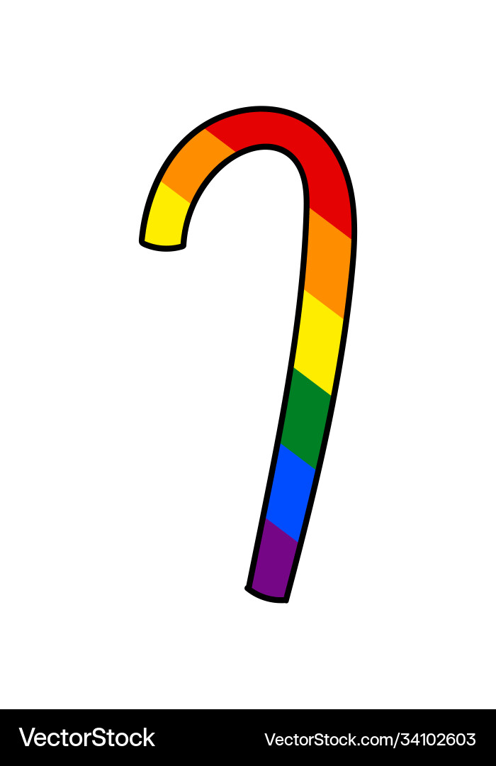 Isolated rainbow candy on a white background Vector Image