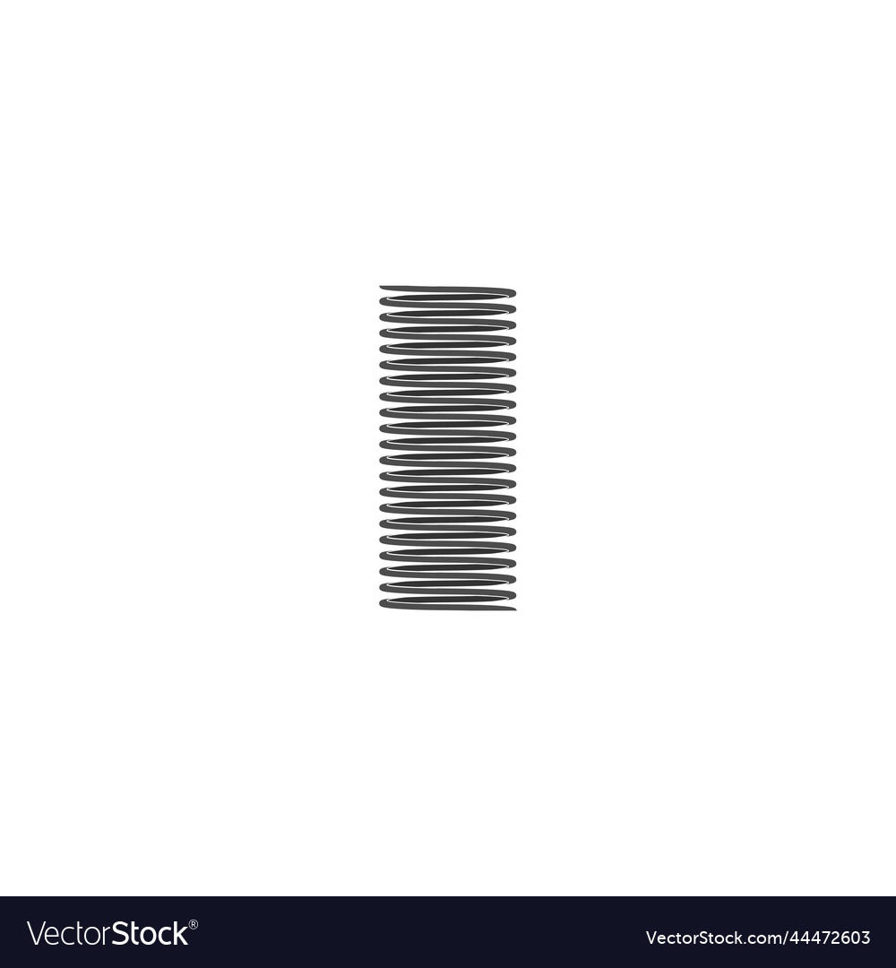 Metal spring icon Royalty Free Vector Image - VectorStock
